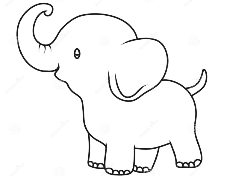 7 easy steps to draw Elephant Drawing - Easy Drawing