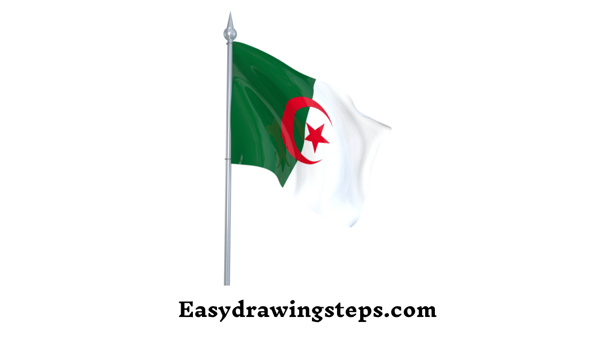 10 Easy Steps to Draw Algeria Flag Drawing - Easy Drawing