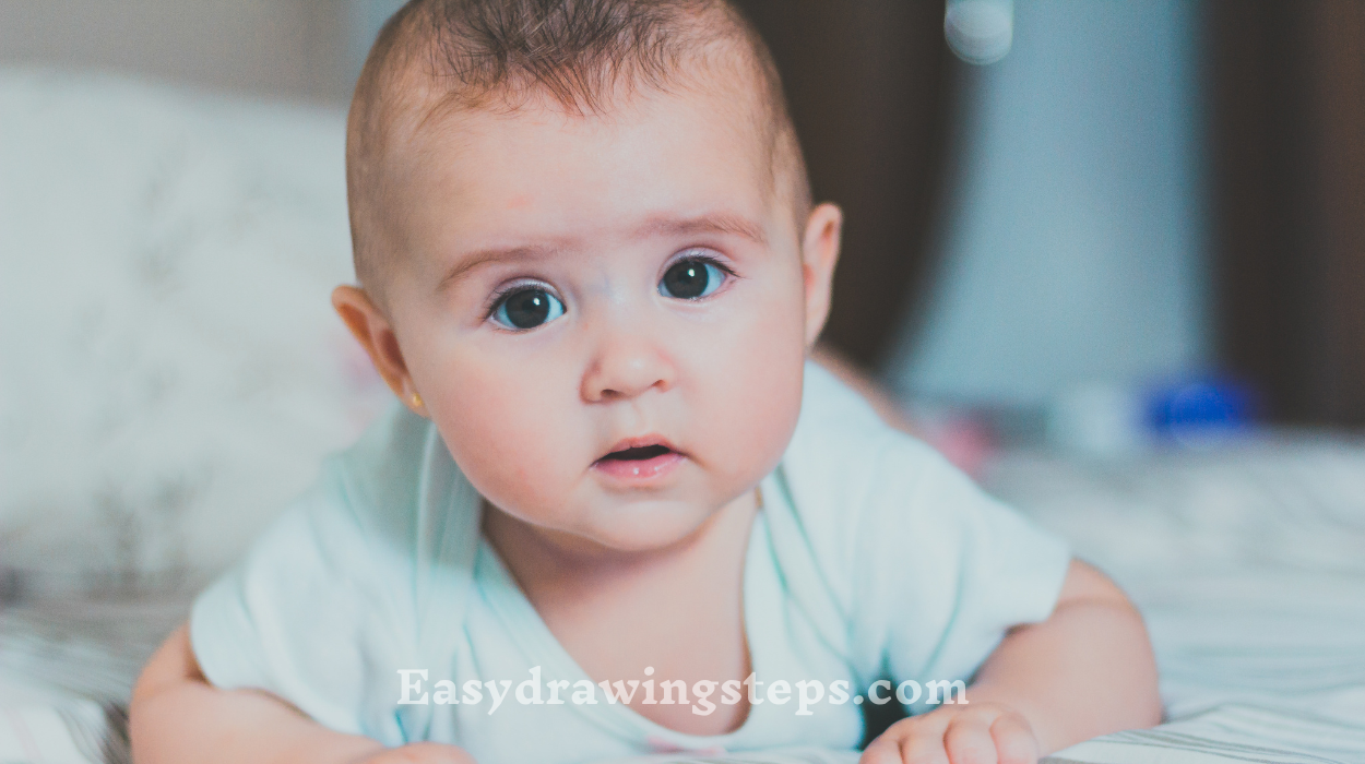10 easy steps to draw Baby Boy Drawing - Easy Drawing