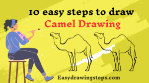 10 easy steps to draw Camel Drawing - Easy Drawing