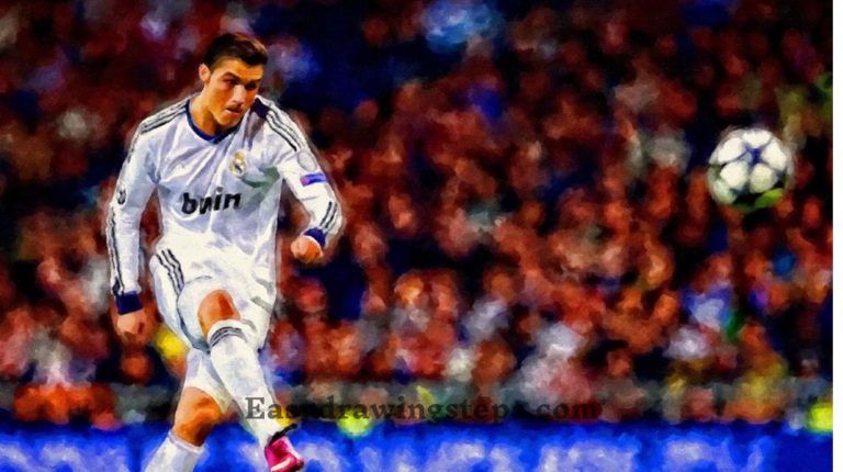 10 Easy Steps to Draw Cristiano Ronaldo Drawing - Easy Drawing