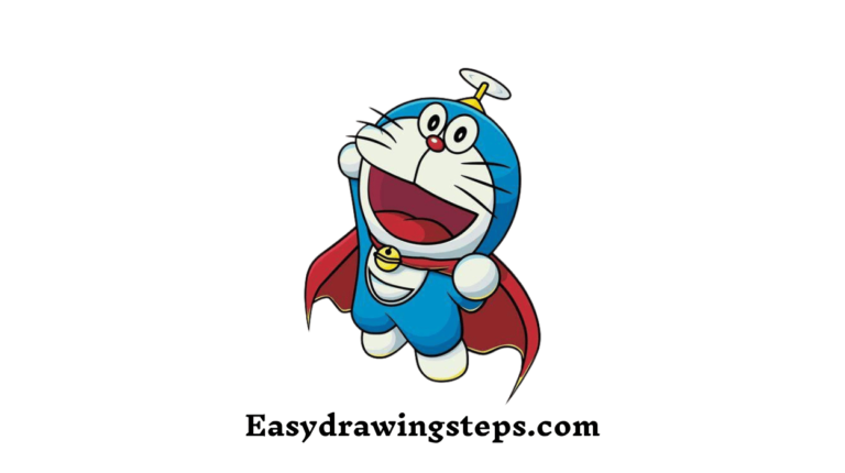 10 easy steps to draw Doraemon Drawing - Easy Drawing