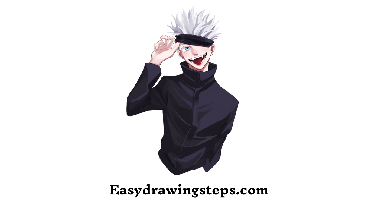 10 easy steps to draw Gojo Drawing - Easy Drawing