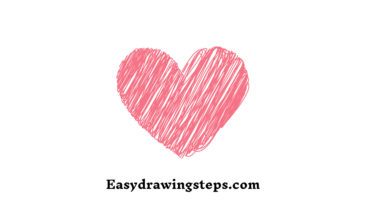 10 easy steps to draw Heart Drawing - Easy Drawing