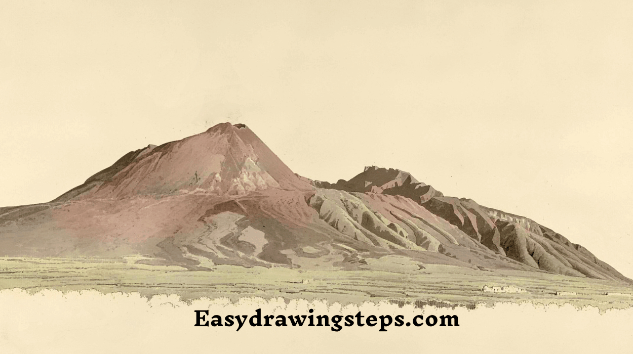 10 easy steps to draw Landscape Drawing - Easy Drawing