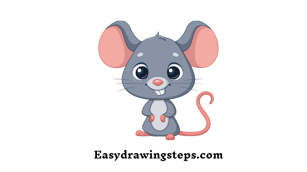 10 easy steps to draw Mouse Drawing - Easy Drawing