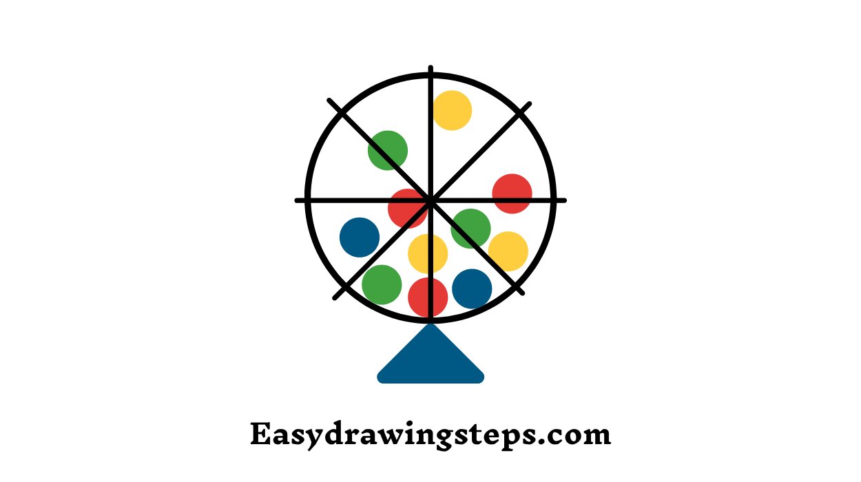 10 easy steps to draw Powerball Drawing - Easy Drawing