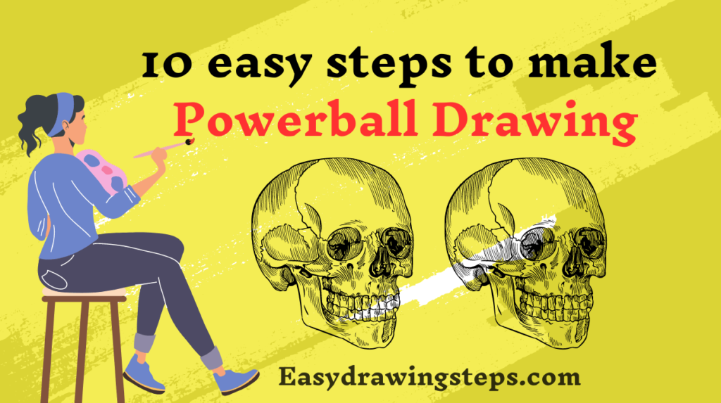 10 easy steps to draw Skull Drawing - Easy Drawing