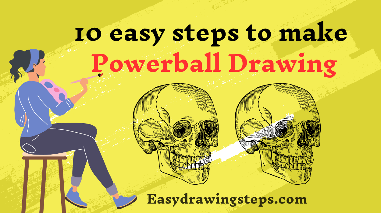 10 easy steps to draw Skull Drawing - Easy Drawing 10 easy steps to draw Skull Drawing - Easy Drawing