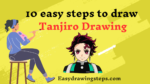 10 easy steps to draw Tanjiro Drawing - Easy Drawing