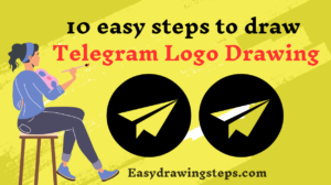 10 easy steps to draw Telegram Logo Drawing - Easy Drawing