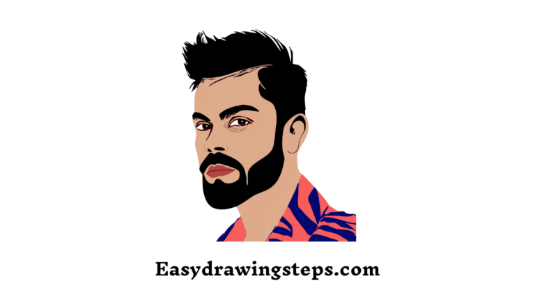 10 easy steps to draw Virat Kohli Drawing - Easy Drawing