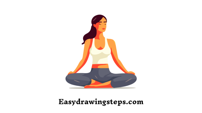 10 easy steps to draw Yoga Day Poster - Easy Drawing