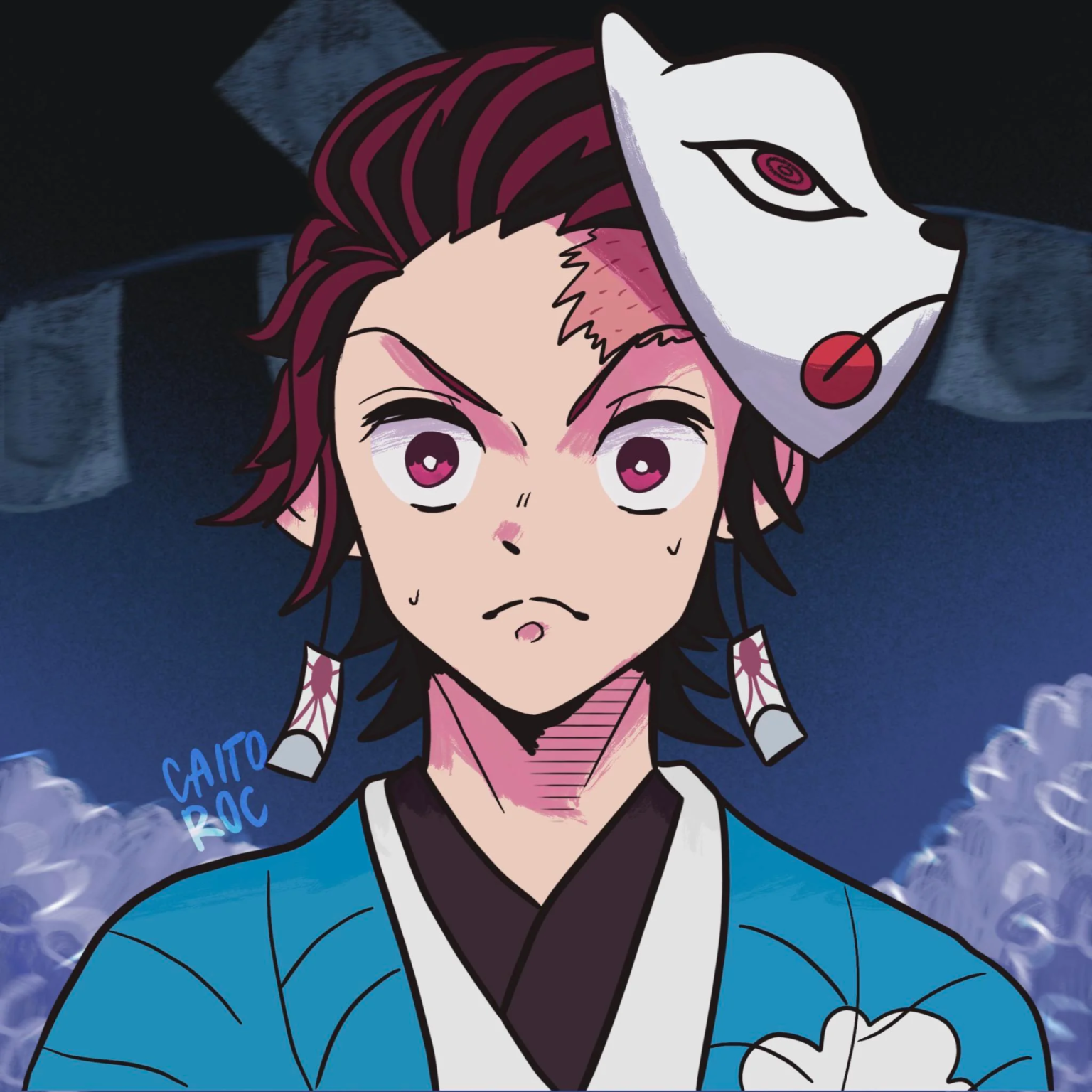 10 easy steps to draw Tanjiro Drawing - Easy Drawing