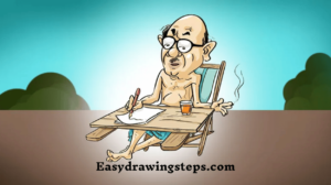 10 Easy Steps to Draw Basheer Drawing - Easy Drawing