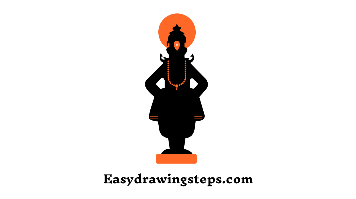 10 easy steps to draw Vitthal Rangoli Design - Easy Drawing