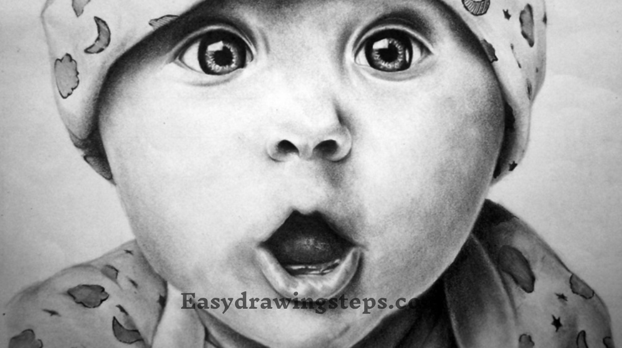 10 easy steps to draw Cute Baby Drawing - Easy Drawing