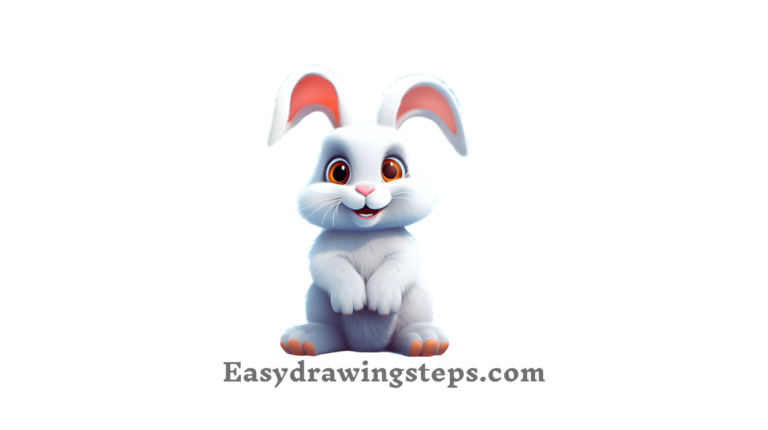 10 easy steps to draw Cute Rabbit Drawing - Easy Drawing