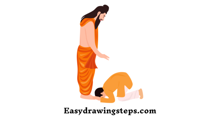 10 easy steps to draw Guru Purnima Drawing - Easy Drawing