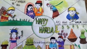 10 easy steps to draw Harela Drawing - Easy Drawing