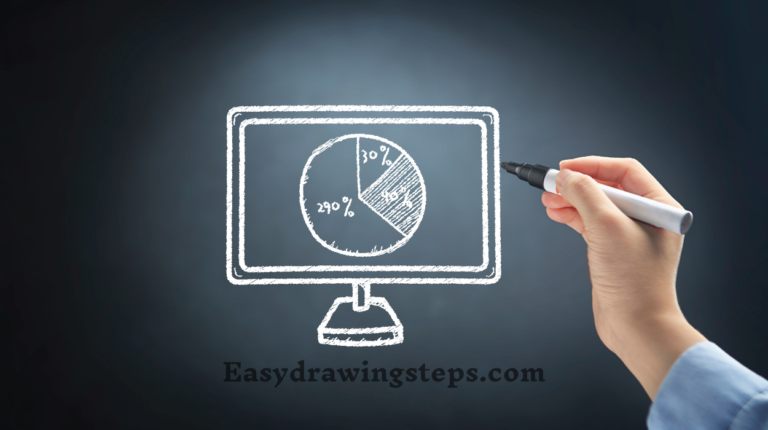 10 Easy Steps to Draw a Monitor Drawing - Easy Drawing