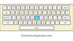 10 easy steps to draw keyboard drawing - Easy Drawing
