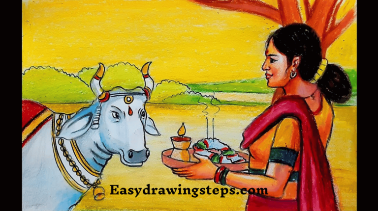 10 Easy Steps to Draw Bail Pola Drawing - Easy Drawing