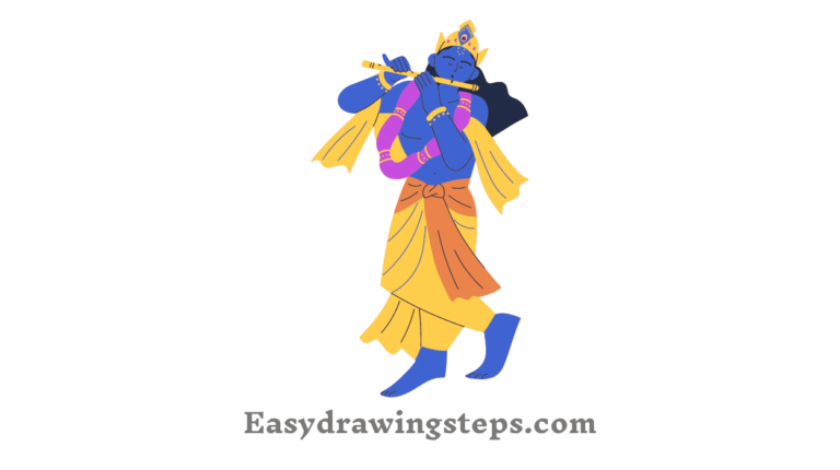 10 Steps to Draw Easy Krishna Drawing - Easy Drawing