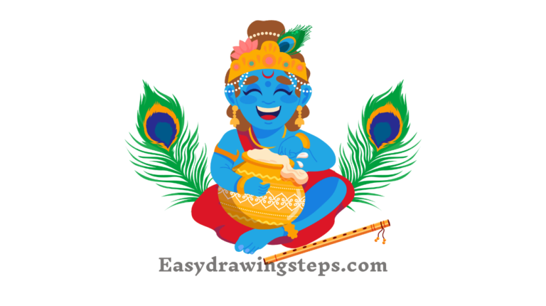 10 Steps to Draw Pencil Easy Krishna Drawing - Easy Drawing