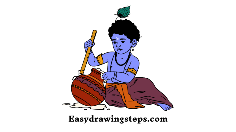 10 Steps to Draw Pencil Easy Krishna Drawing - Easy Drawing