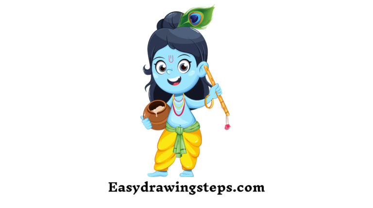 10 Easy Steps to Draw Pencil Radha Krishna Drawing - Easy Drawing