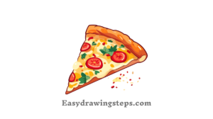 10 Easy Steps to Draw Pizza Drawing - Easy Drawing