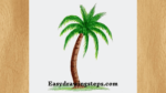 10 Easy Steps to Draw Coconut Tree Drawing - Easy Drawing