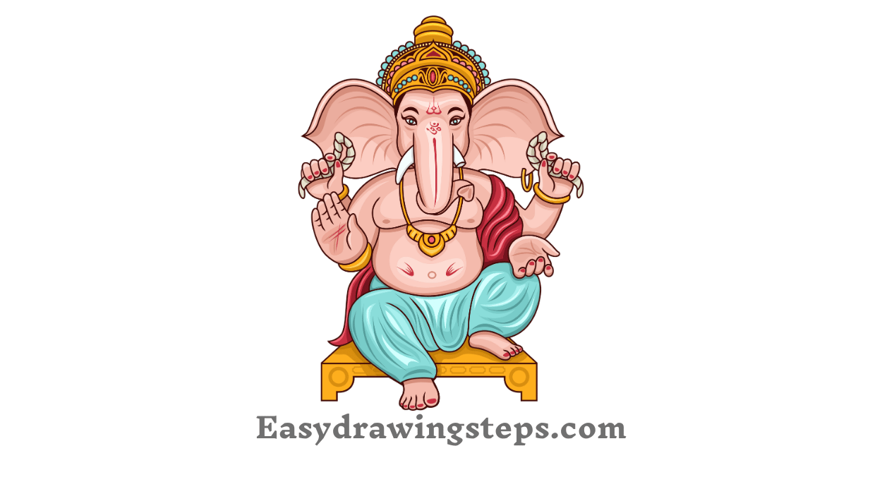 10 Easy Steps To Draw Ganesh Chaturthi Drawing Easy Drawing