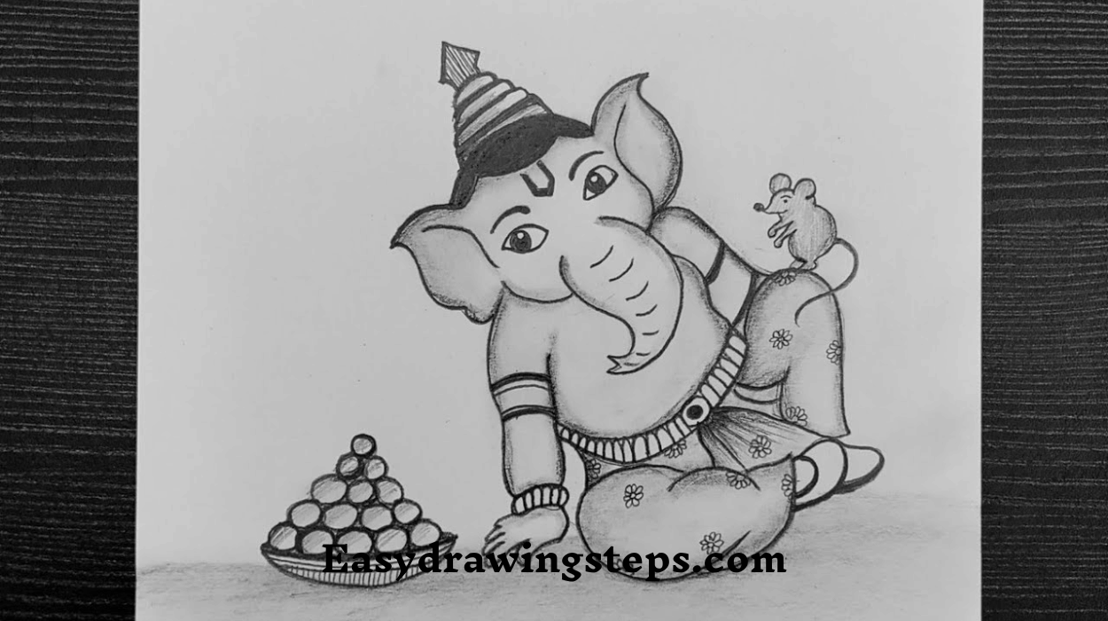 10 Easy Steps To Draw Ganesh Chaturthi Drawing Easy Drawing