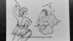 10 Easy Steps to Draw Garvi Gujarat Drawing - Easy Drawing