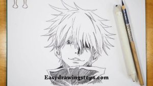 10 Steps to Draw Gojo Satoru Drawing - Easy Drawing