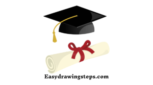10 Easy Steps to Draw Graduation Cap Drawing - Easy Drawing