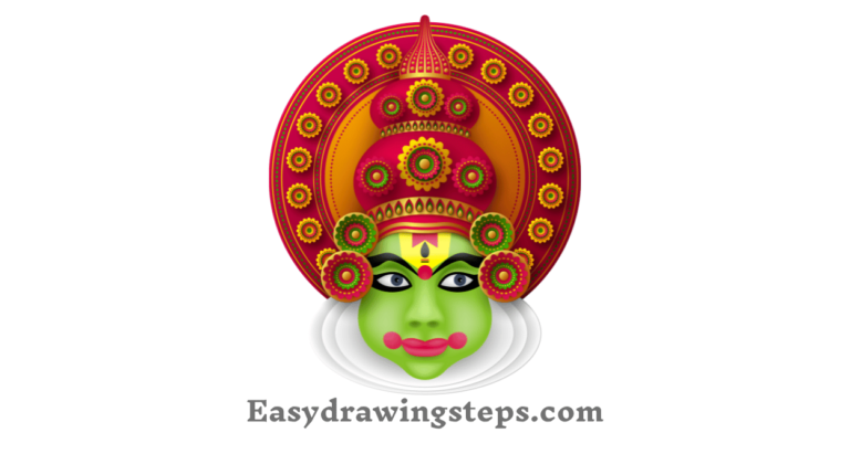 10 Easy Steps to Draw Kathakali Drawing - Easy Drawing