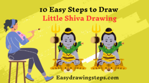 Little Shiva outline drawing Archives - Easy Drawing