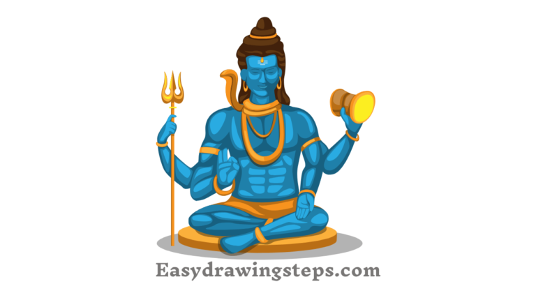 10 Easy Steps to Draw Lord Shiva Drawing - Easy Drawing