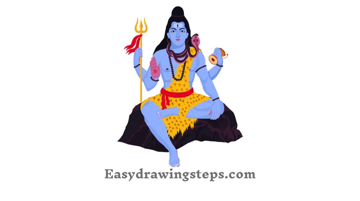10 Easy Steps to Draw Mahadev Drawing - Easy Drawing