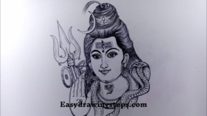 10 Easy Steps to Draw Mahadev Drawing - Easy Drawing