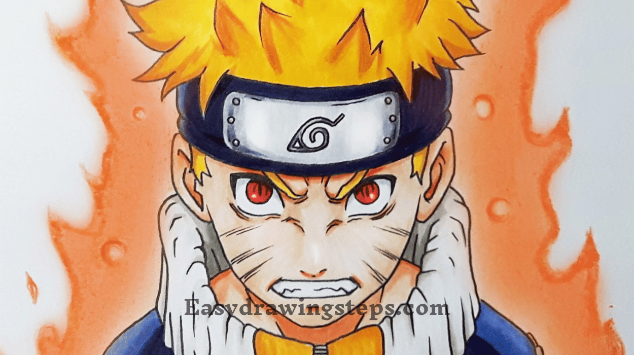 10 Easy Steps to Draw Naruto Anime Drawing - Easy Drawing