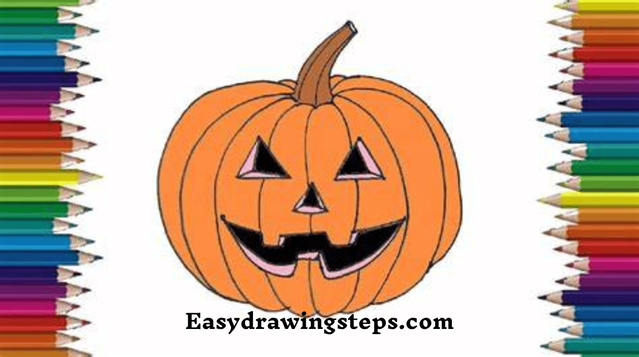 10 Steps to Draw Pumpkin Drawing Easy - Easy Drawing