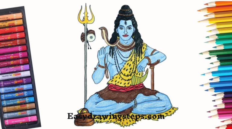 10 Easy Steps to Draw Shiva Drawing For Kids - Easy Drawing