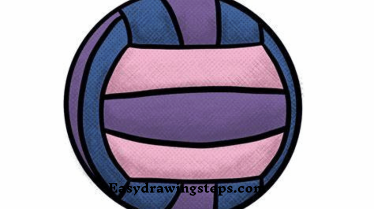 10 Easy Steps to Draw Volleyball Drawing - Easy Drawing