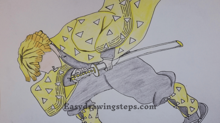 10 Easy Steps to Draw Zenitsu Drawing - Easy Drawing