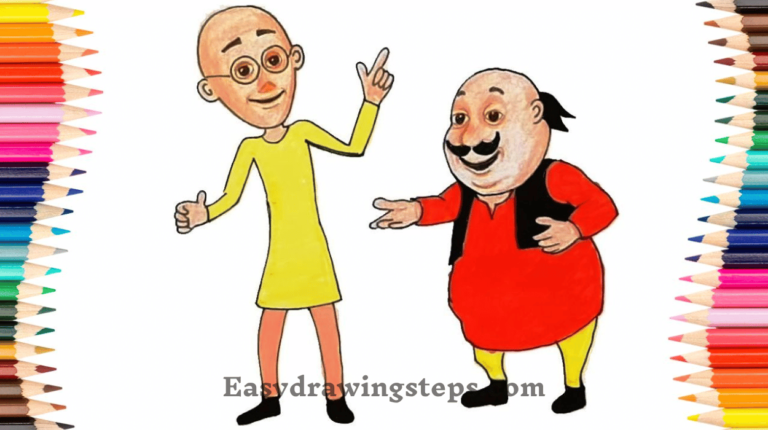 10 Easy Steps to Draw Motu Patlu Drawing - Easy Drawing